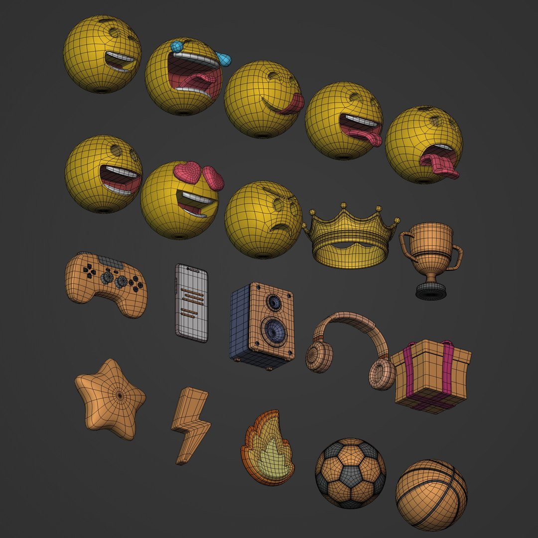 3D Smileys Pack Model - TurboSquid 1277388