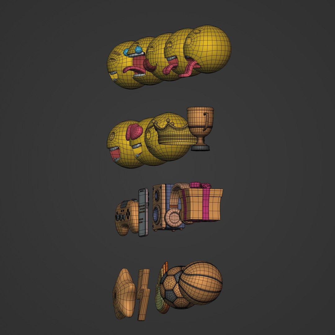 3D Smileys Pack Model - TurboSquid 1277388