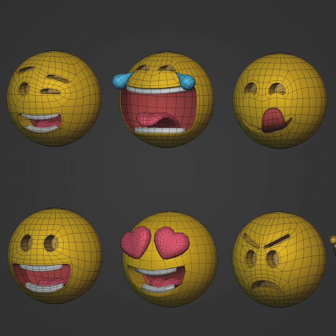 3D Smileys Pack Model - TurboSquid 1277388