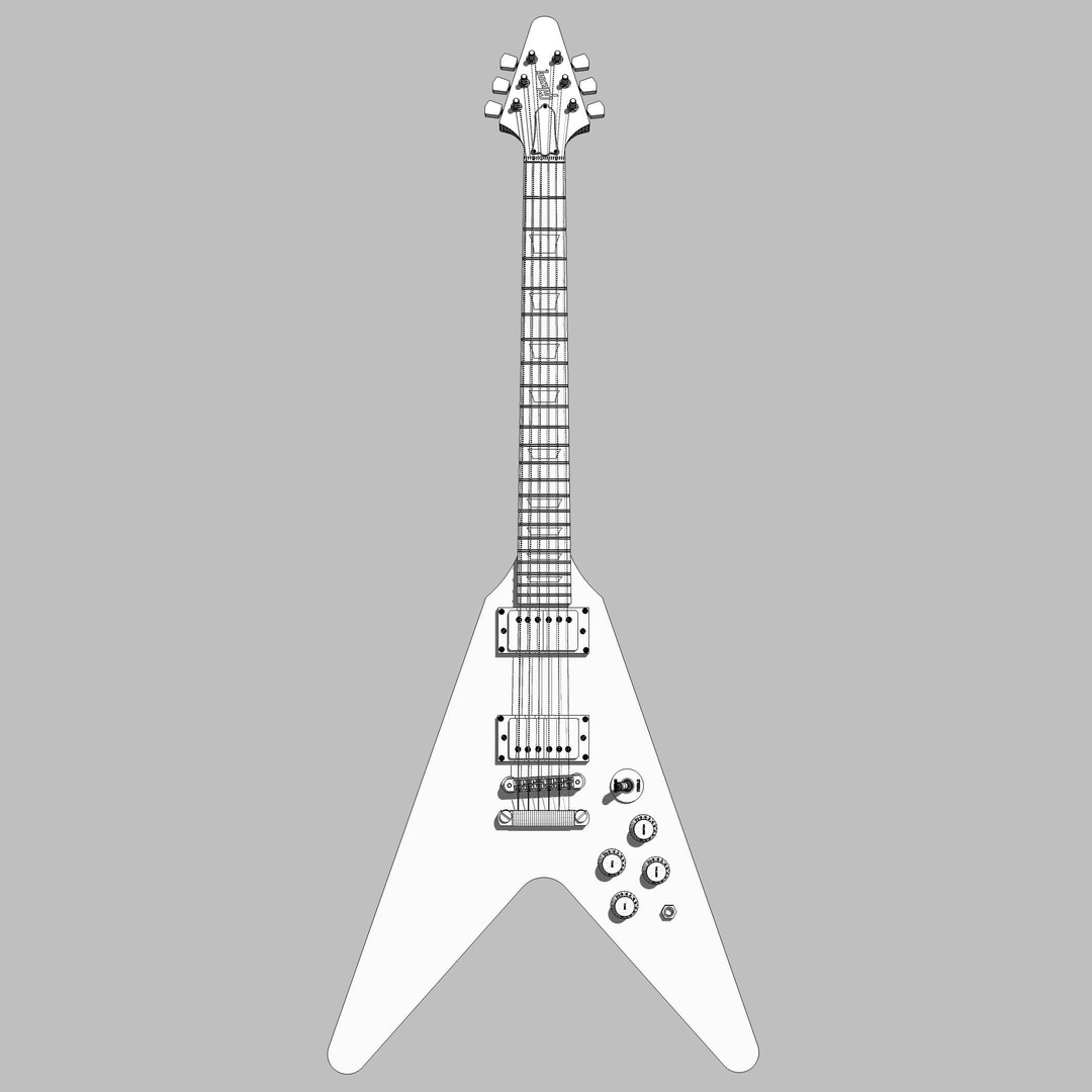 3d gibson flying v