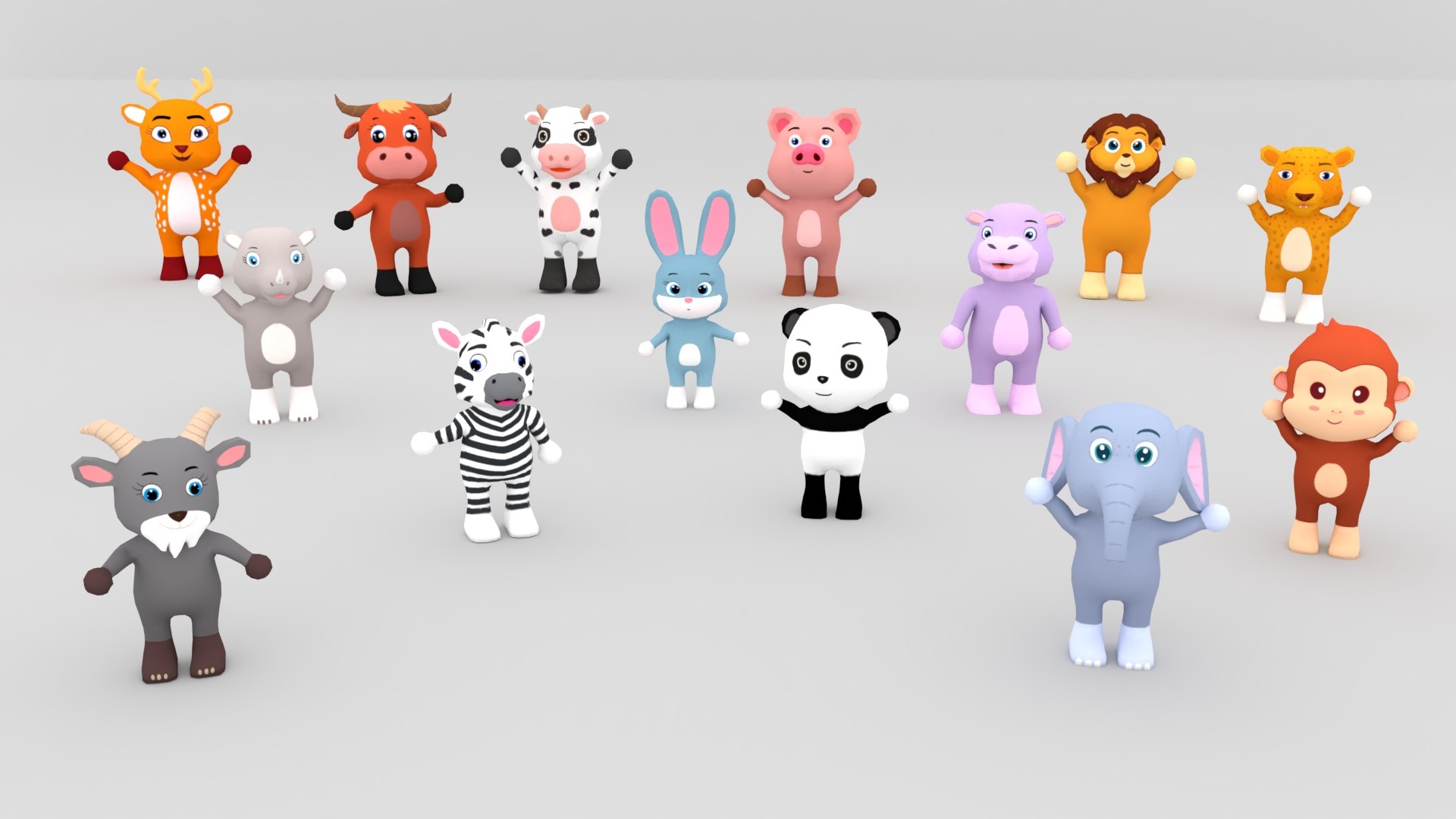 3D Little Animals Pack 2 - TurboSquid 2072958