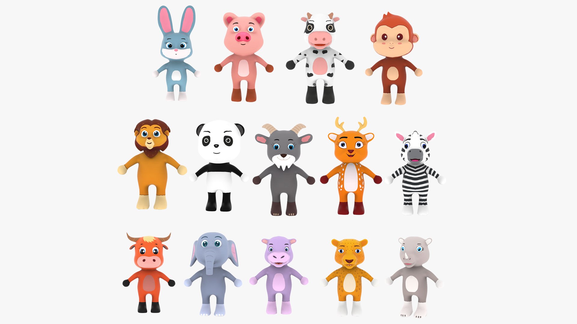 3D Little Animals Pack 2 - TurboSquid 2072958