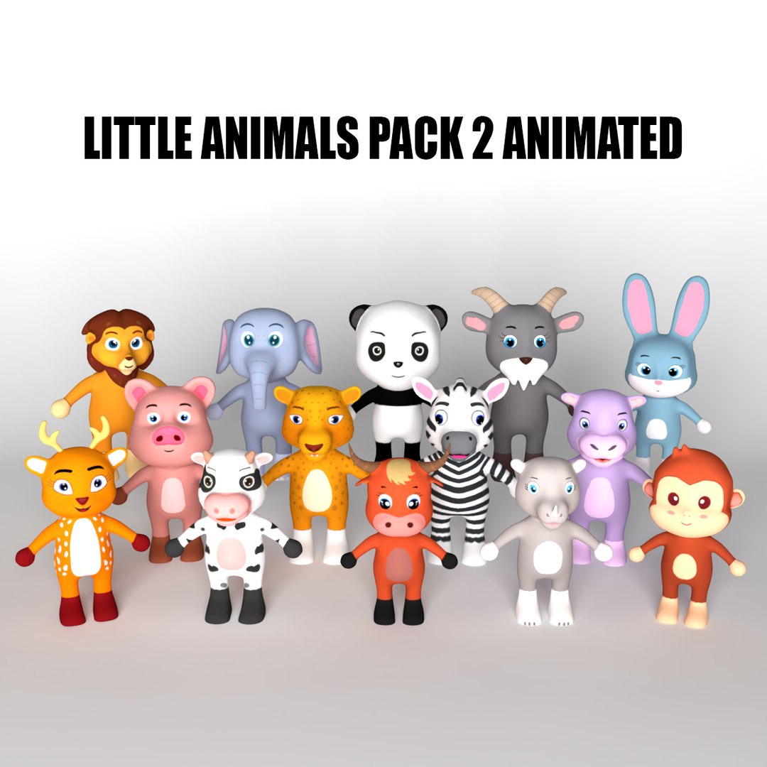 3D Little Animals Pack 2 - TurboSquid 2072958