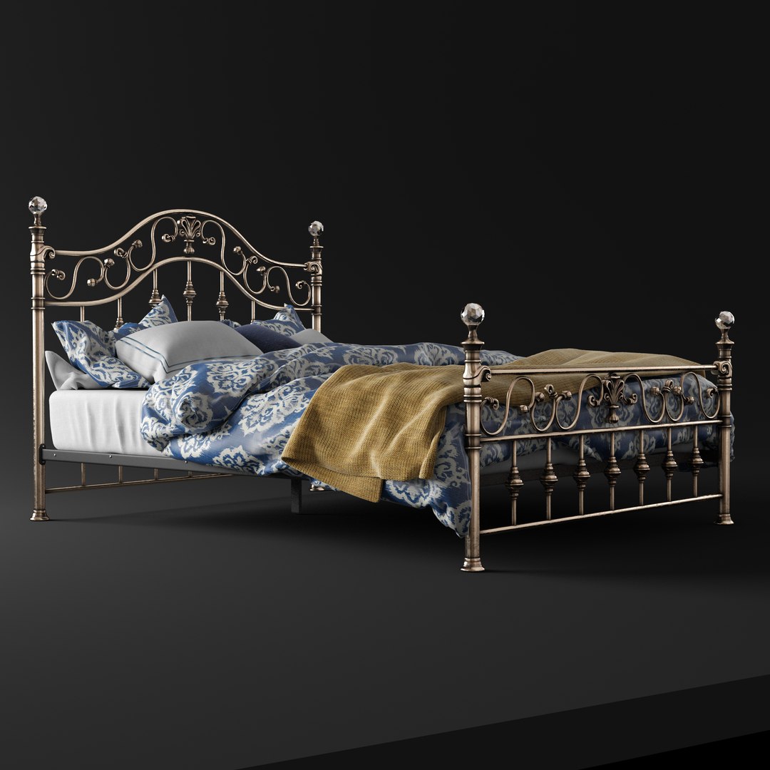 3D Bed Tetchair Charlotte Model - TurboSquid 1409799