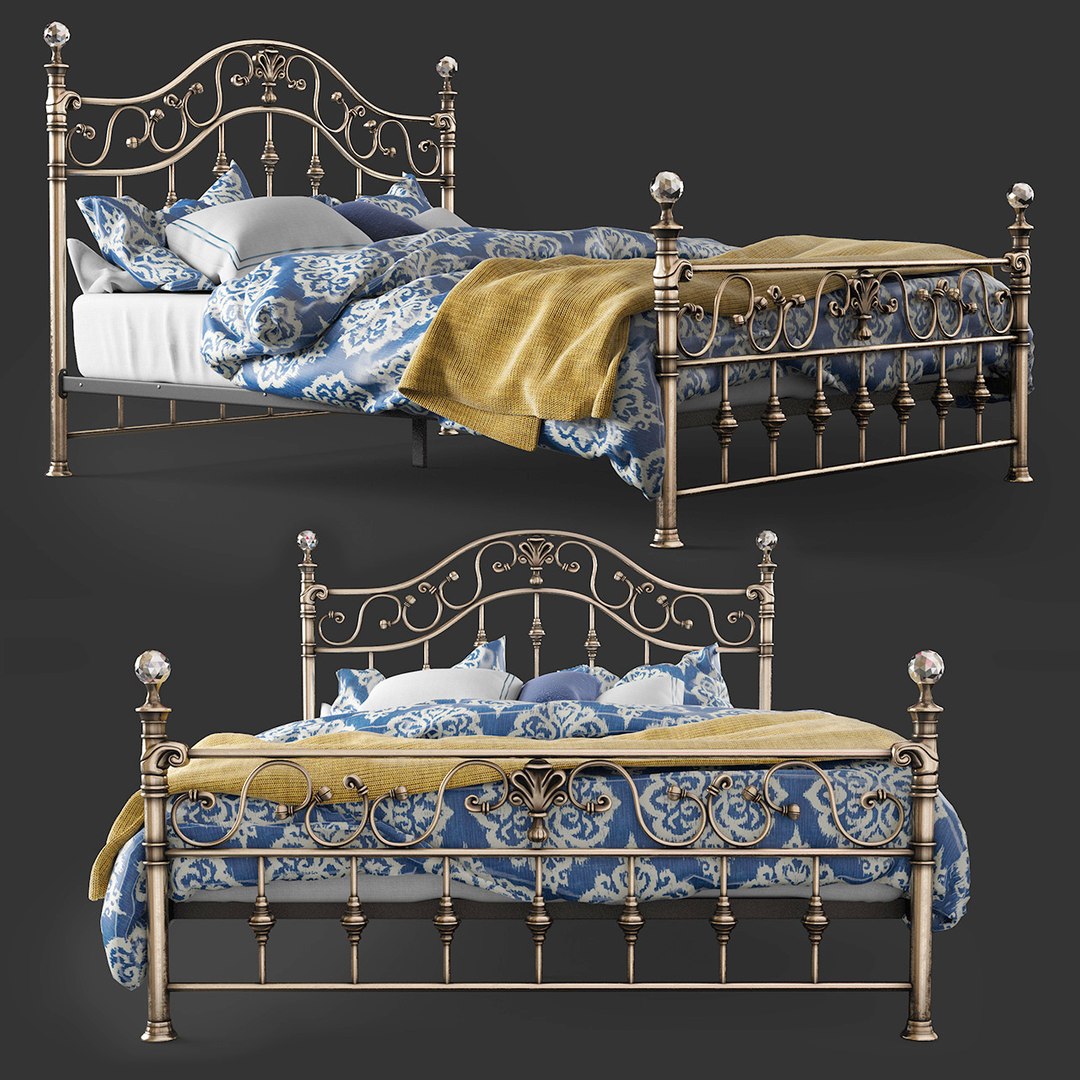 3D Bed Tetchair Charlotte Model - TurboSquid 1409799