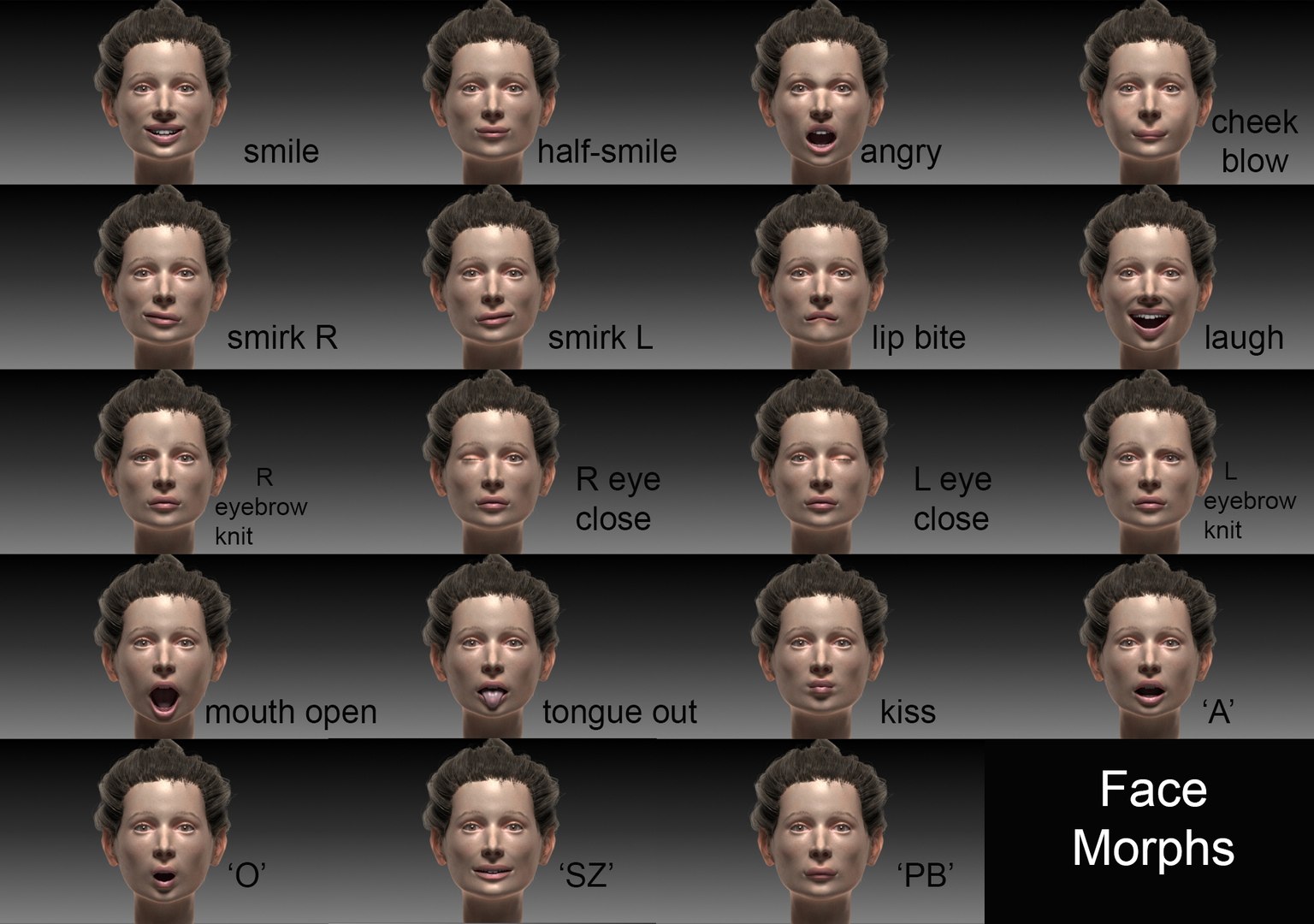 Noelle Realistic Animation 3D Model - TurboSquid 1370000