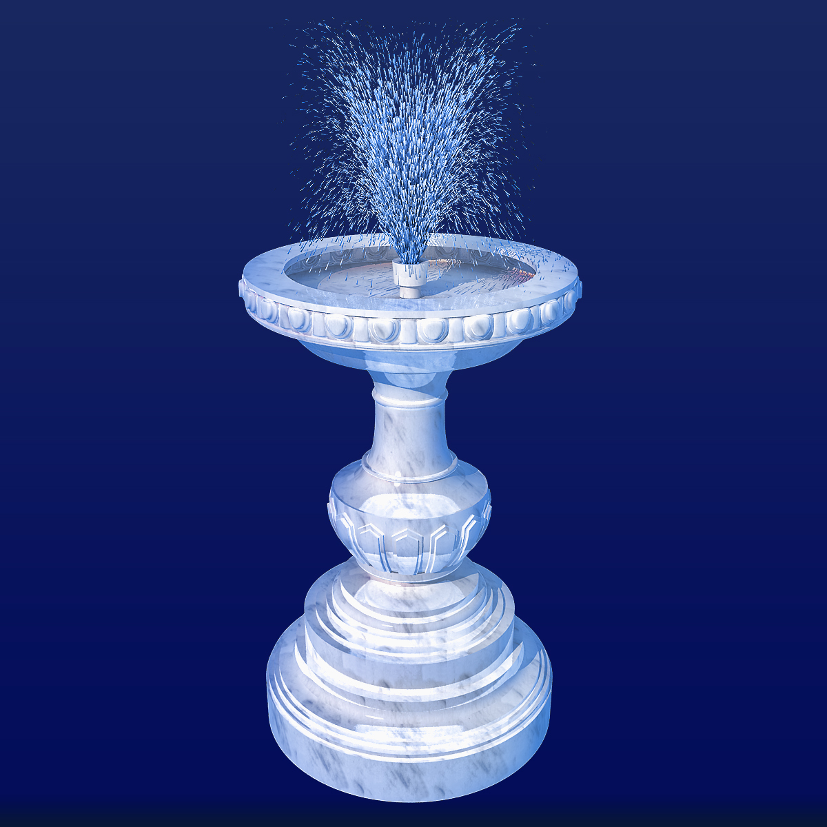 modelo 3d Fuente clásica animada gratis - TurboSquid 1567485