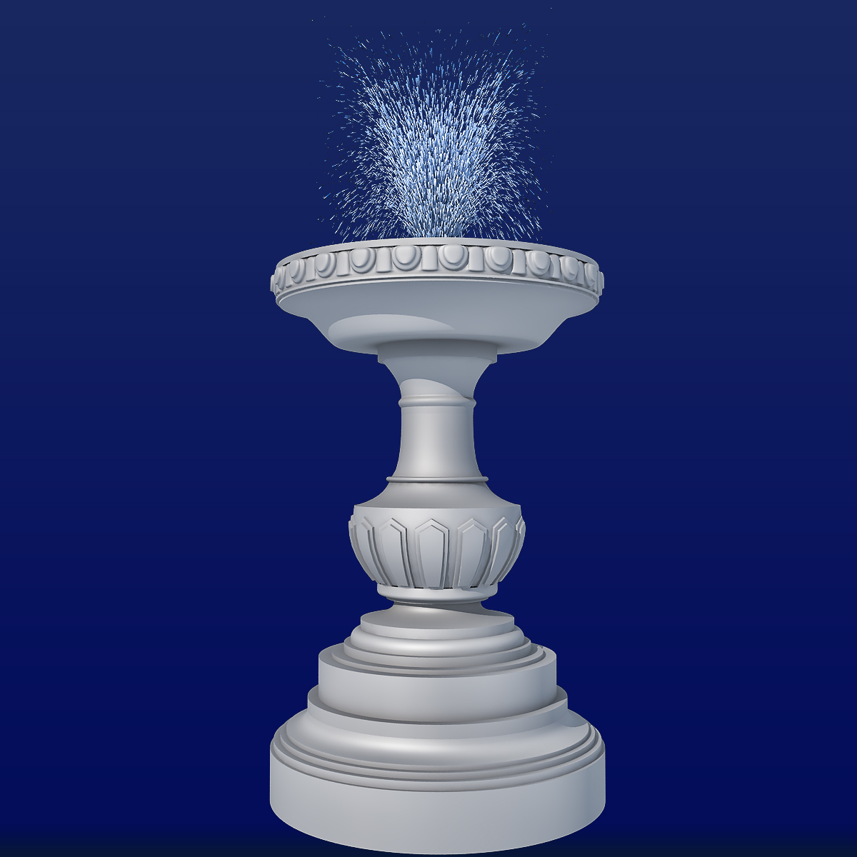 modelo 3d Fuente clásica animada gratis - TurboSquid 1567485