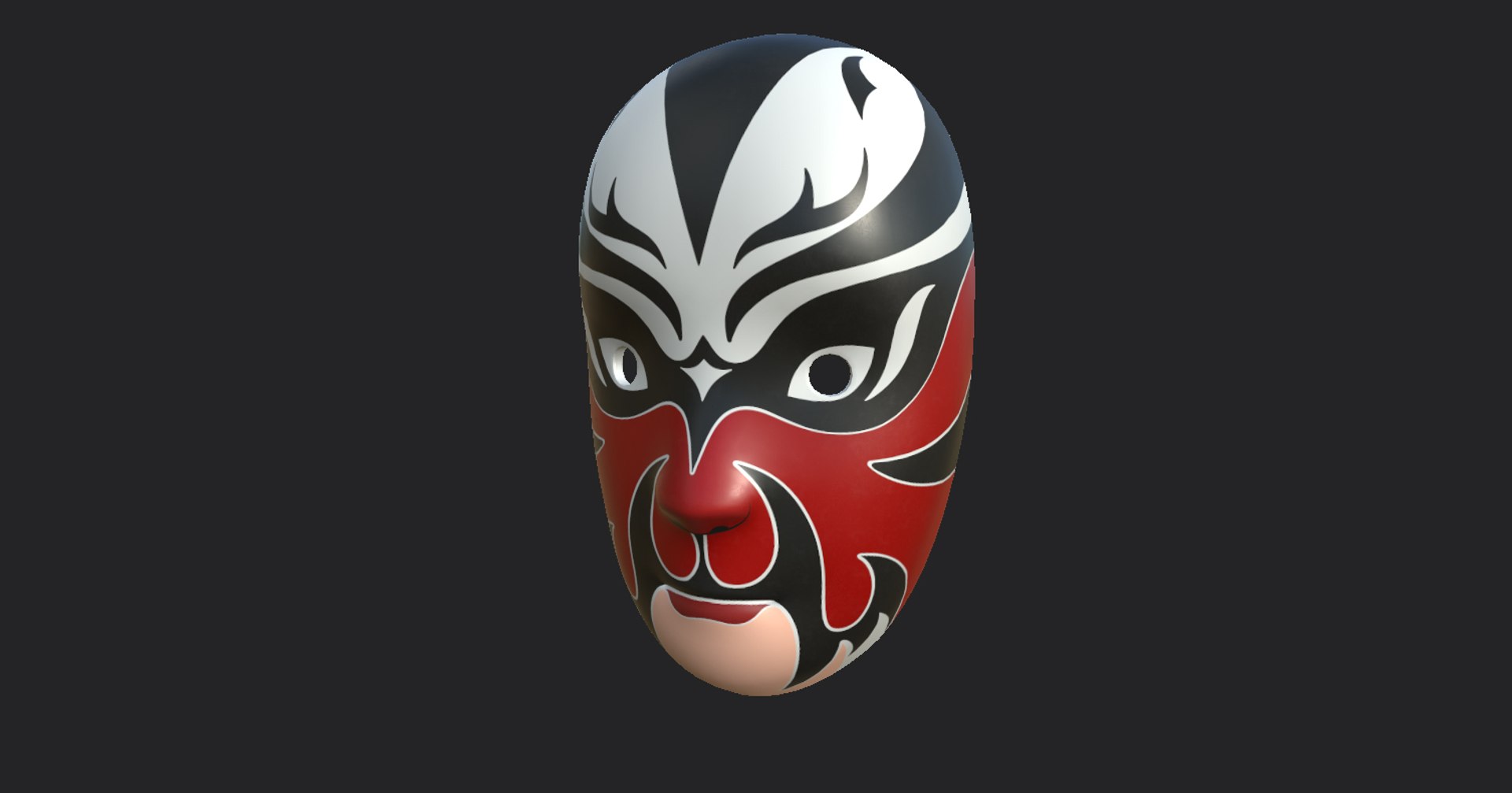 Chinese Opera Mask 3D Model - TurboSquid 1421587