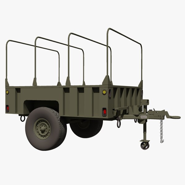 3d model m1101 cargo trailer