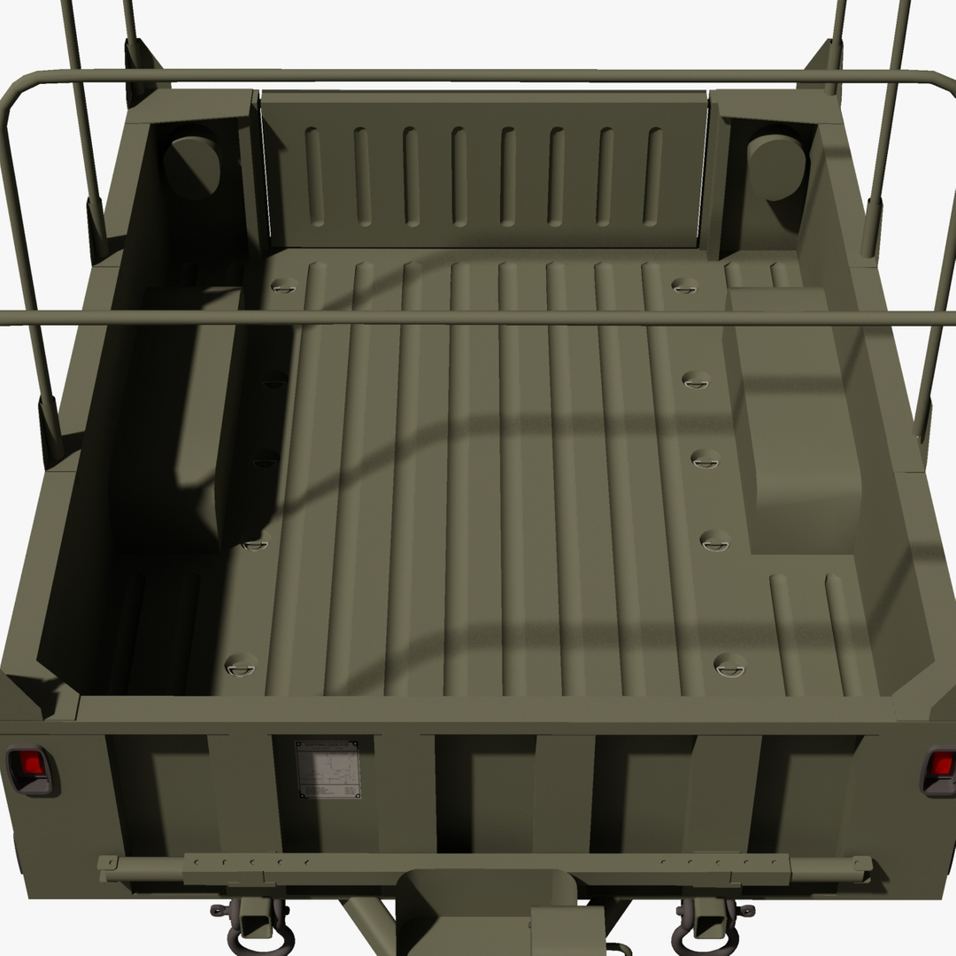 3d model m1101 cargo trailer