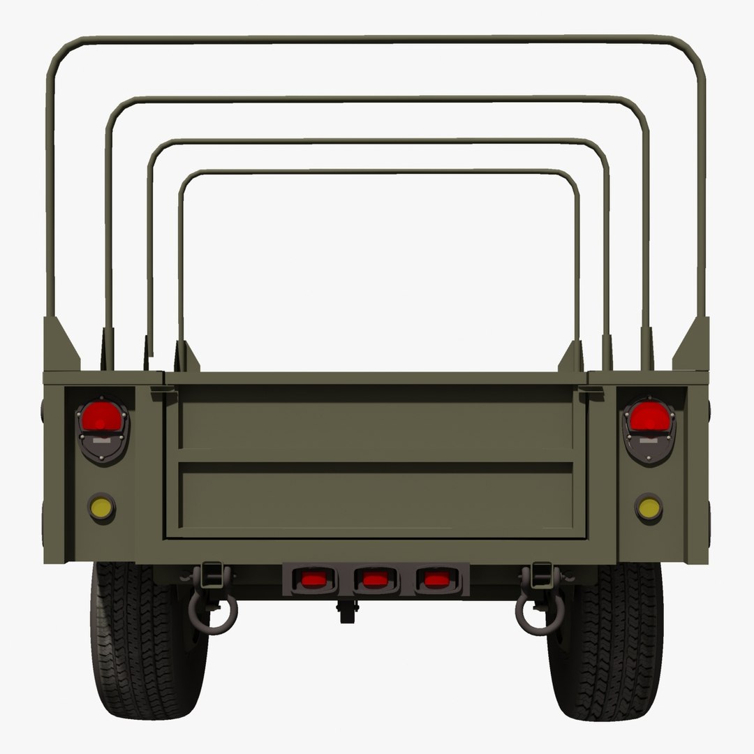 3d Model M1101 Cargo Trailer