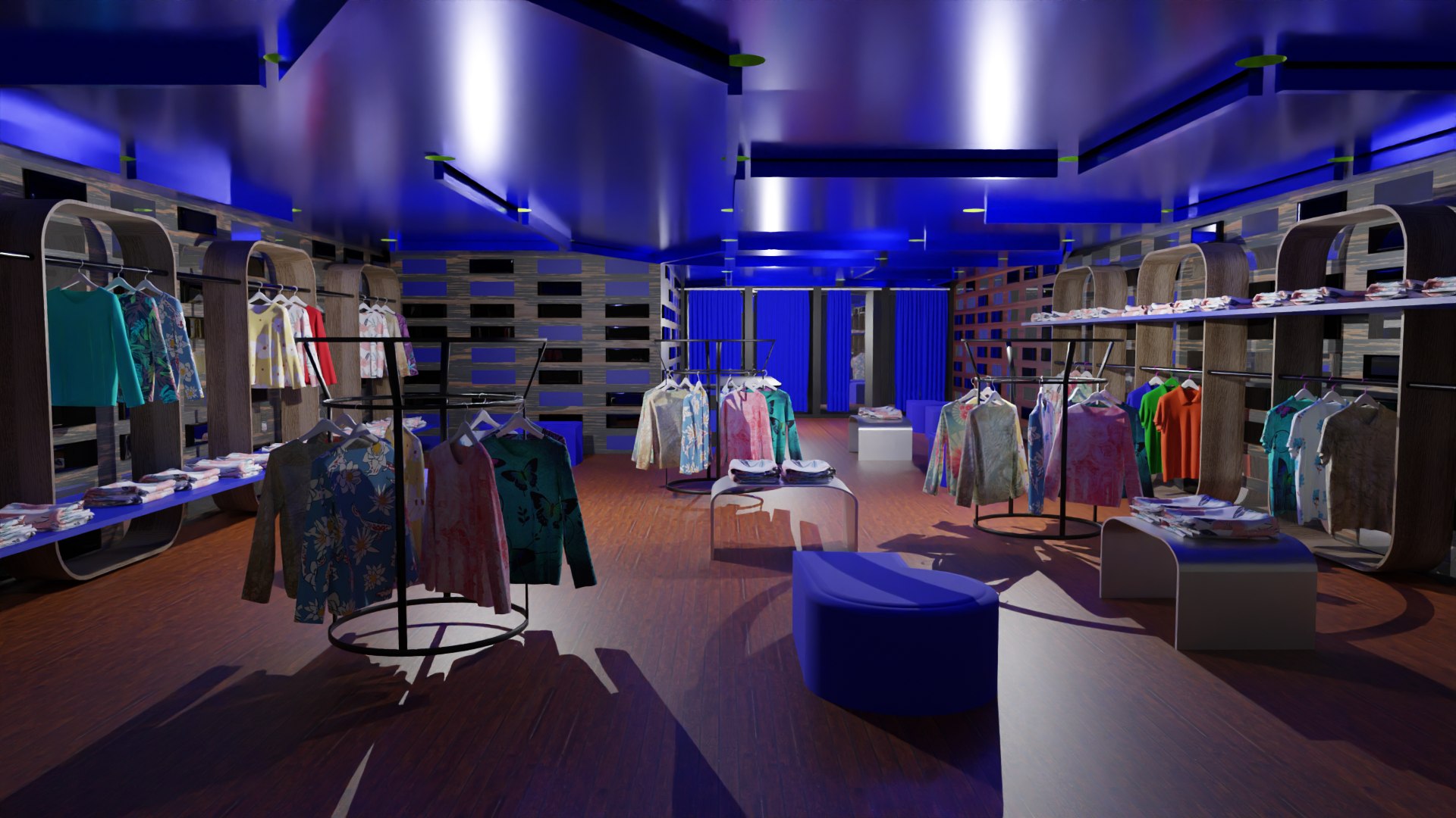 3D Clothing Store Interior Model - TurboSquid 2157366
