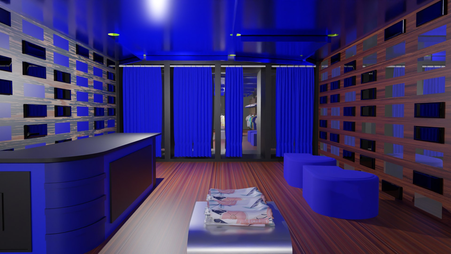 3D Clothing Store Interior Model - TurboSquid 2157366