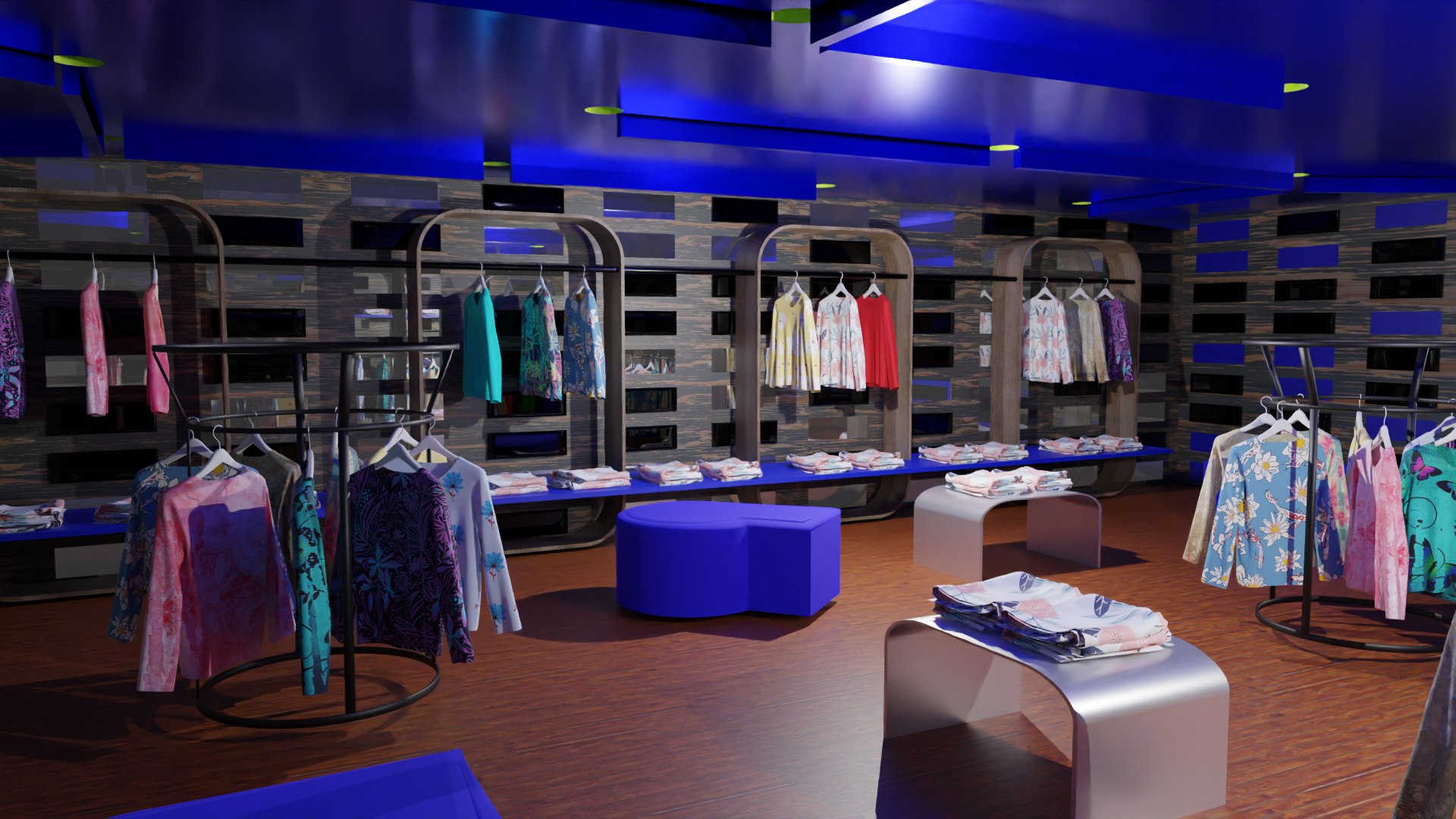 3D Clothing Store Interior Model - TurboSquid 2157366
