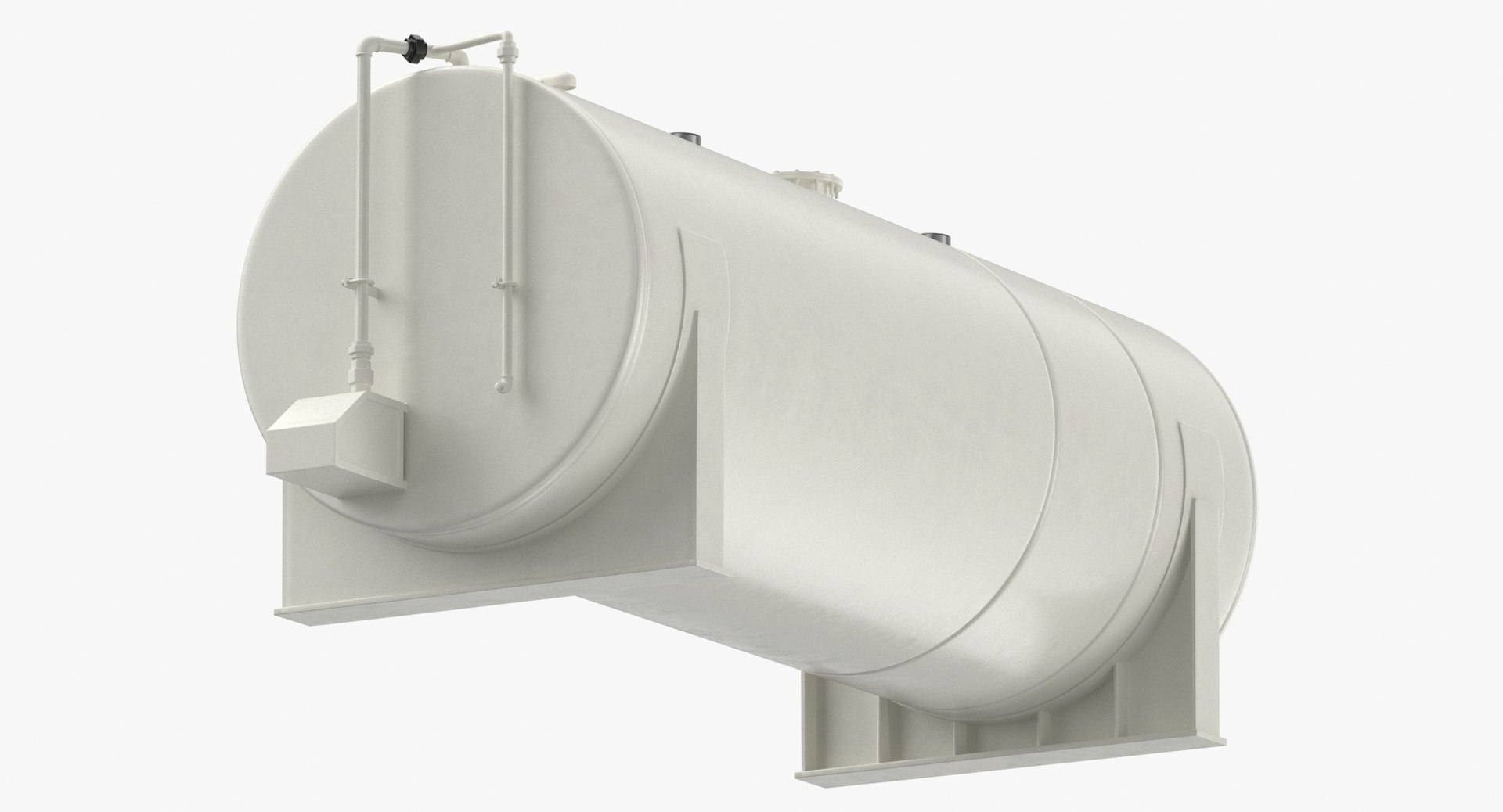 3D model Horizontal Storage Tank Clean and Dirty - TurboSquid 1882736