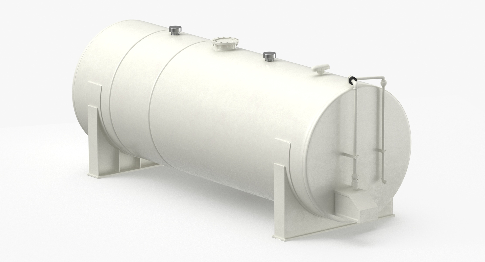 3D Model Horizontal Storage Tank Clean And Dirty - TurboSquid 1882736