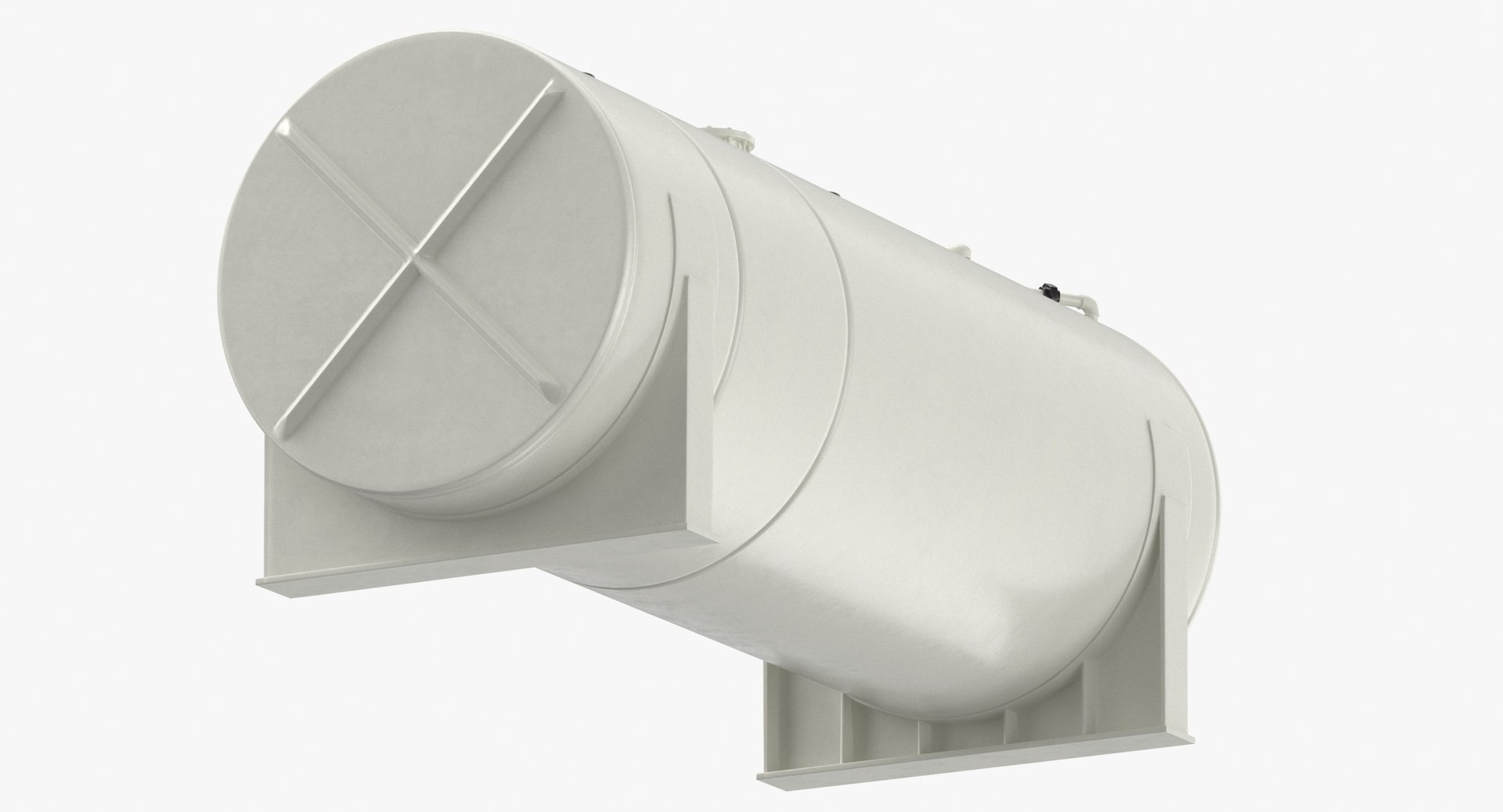 3D model Horizontal Storage Tank Clean and Dirty - TurboSquid 1882736