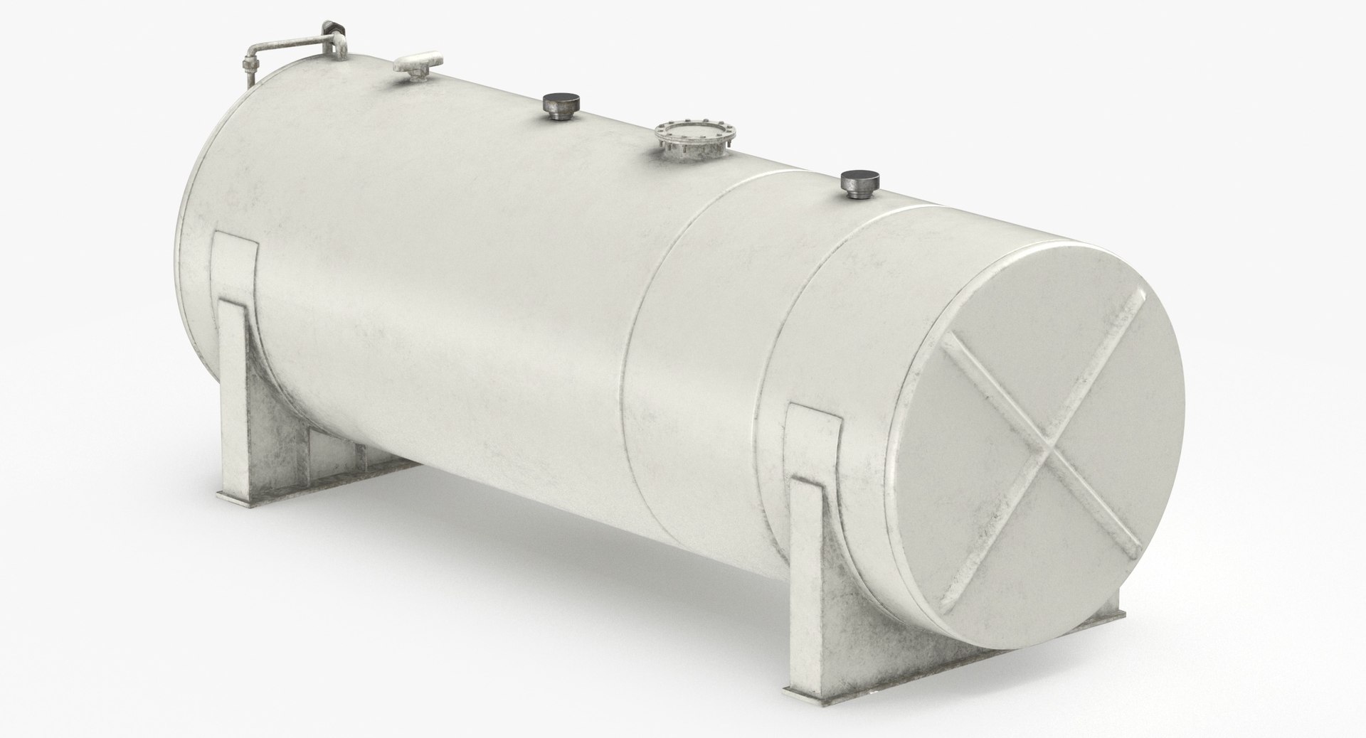 3D model Horizontal Storage Tank Clean and Dirty - TurboSquid 1882736