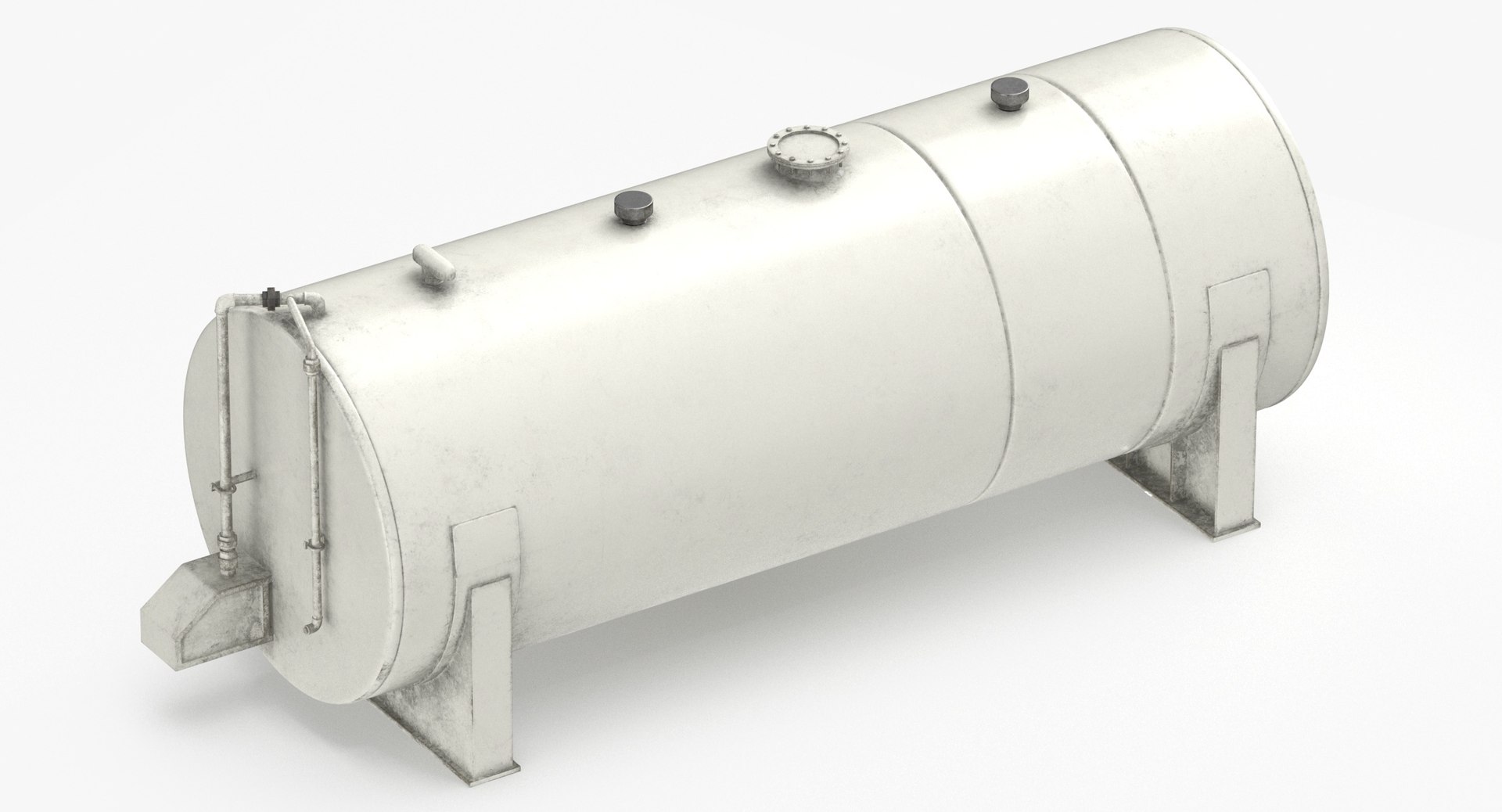 3D model Horizontal Storage Tank Clean and Dirty - TurboSquid 1882736