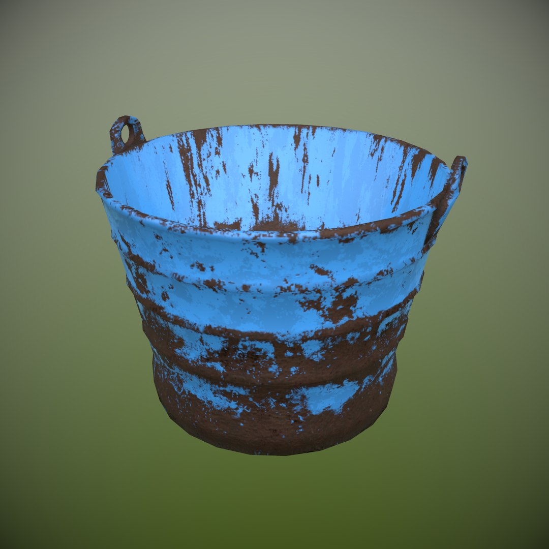 Free Rusty Metal Bucket 3D Model - TurboSquid 1486491