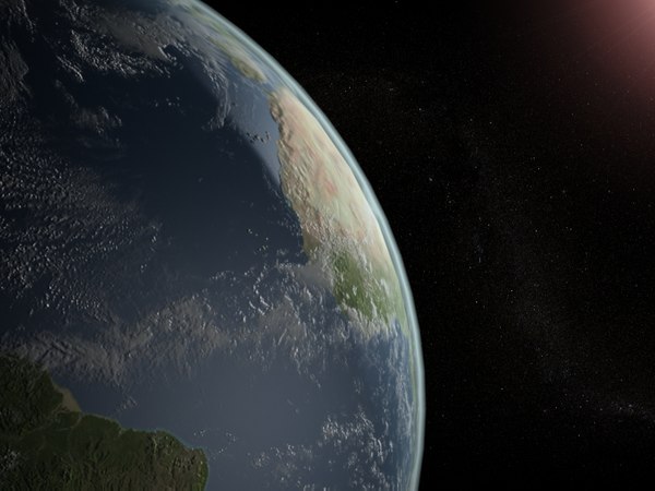 3ds max earth nasa clouds