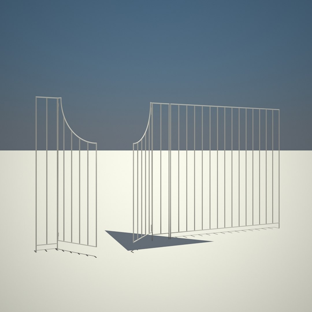 3dsmax metallic gate 01