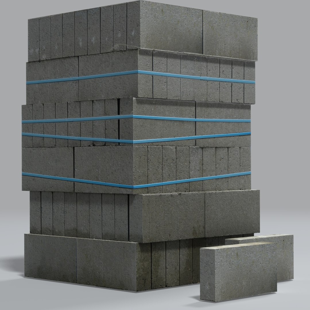 Construction Breezeblocks 3ds
