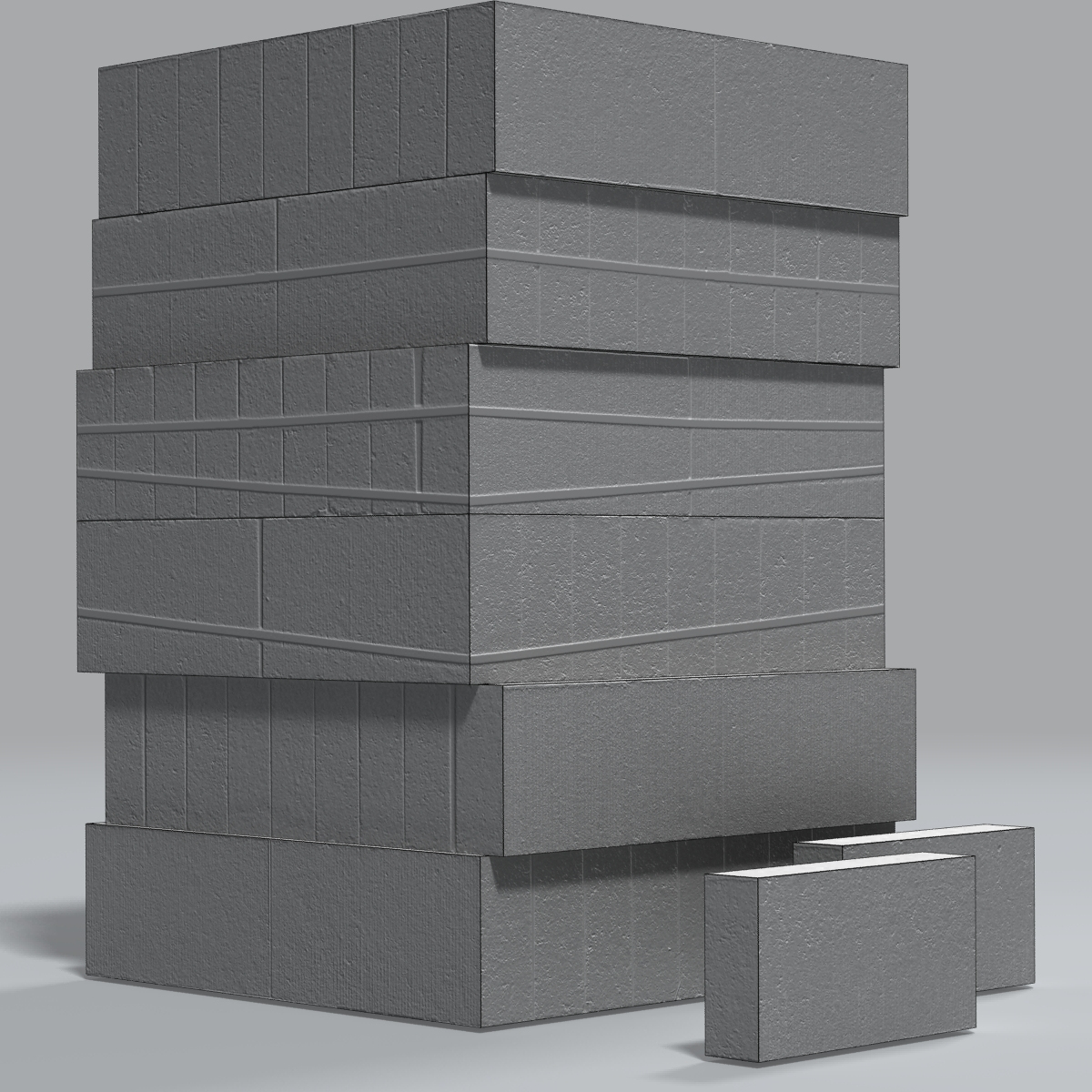 construction breezeblocks 3ds