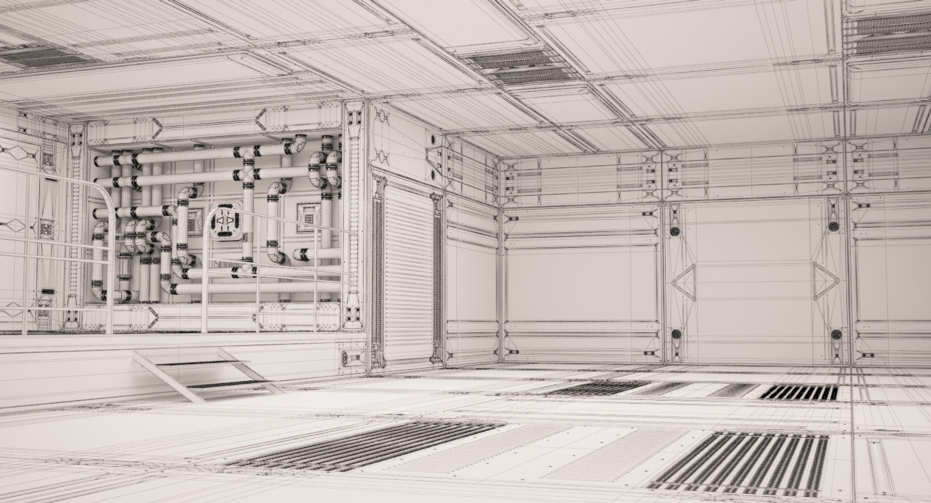 Sci Fi Lab Interior Model - TurboSquid 1242898