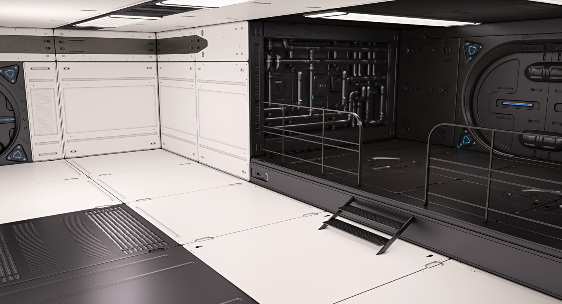 Sci Fi Lab Interior Model - TurboSquid 1242898