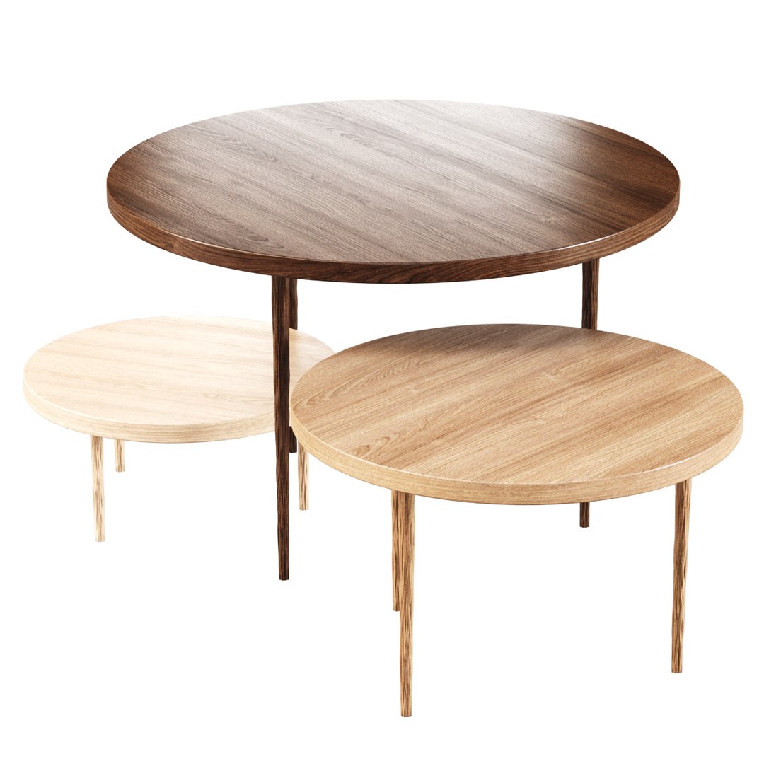 Cuda Round Tables 3D Model - TurboSquid 1822767