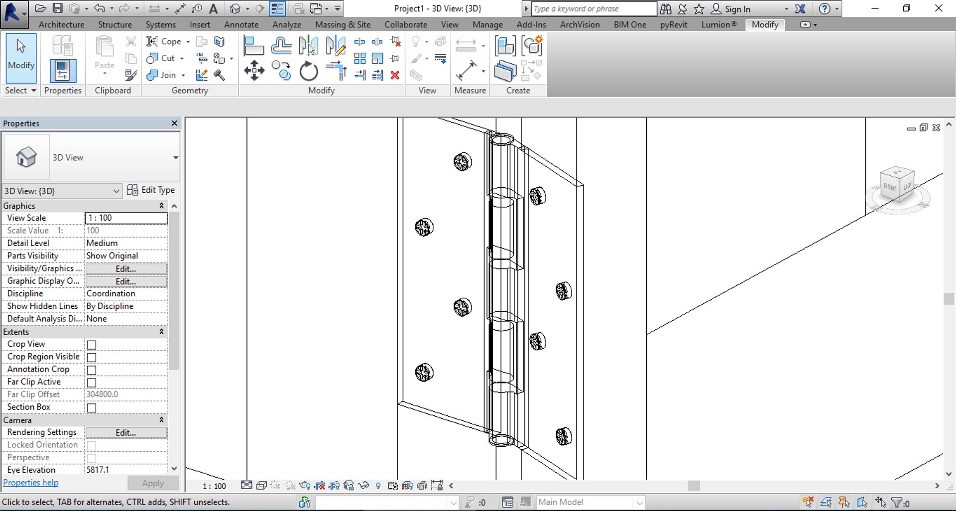 Single Door Revit Family 3D Model - TurboSquid 1381475