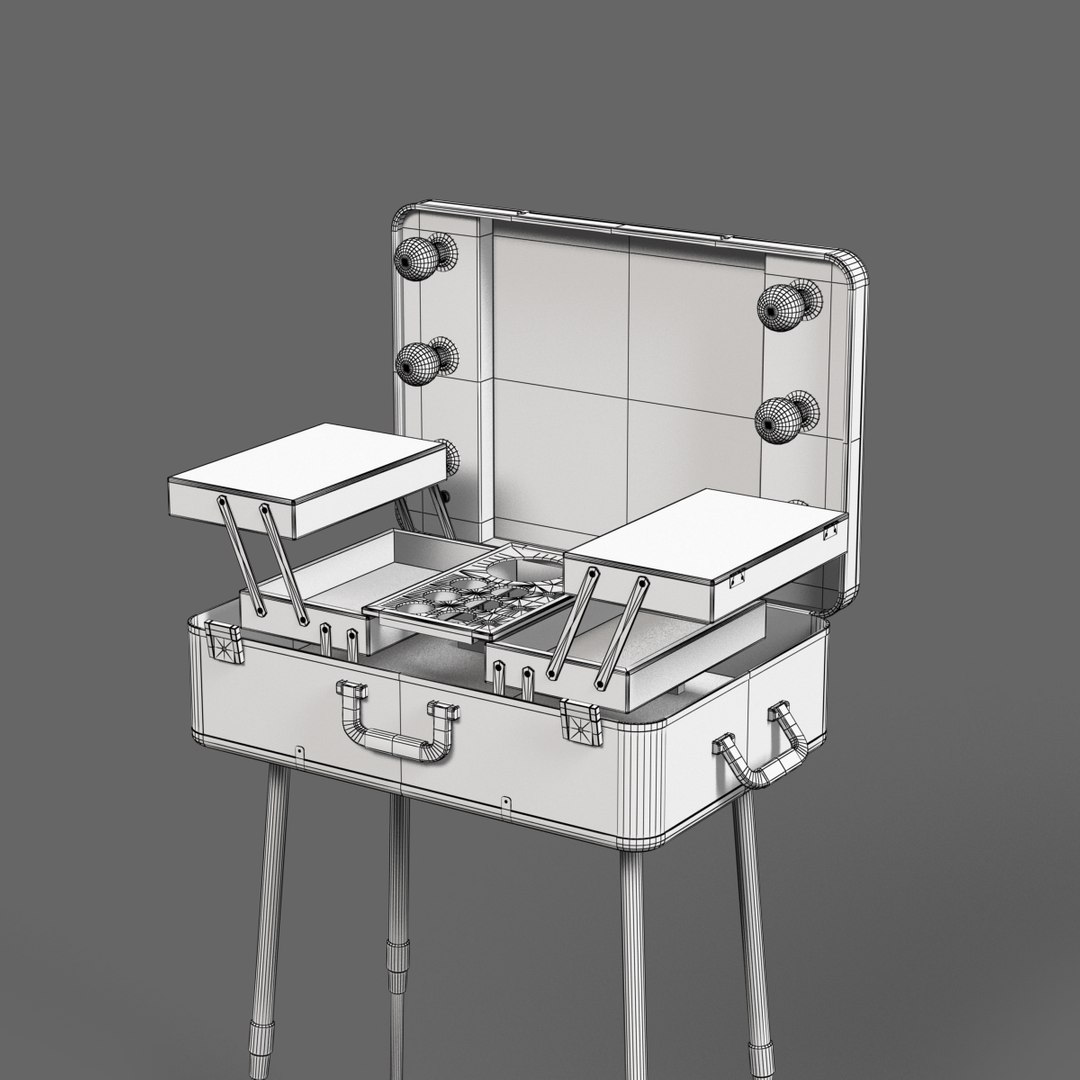 3d Model Makeup Table