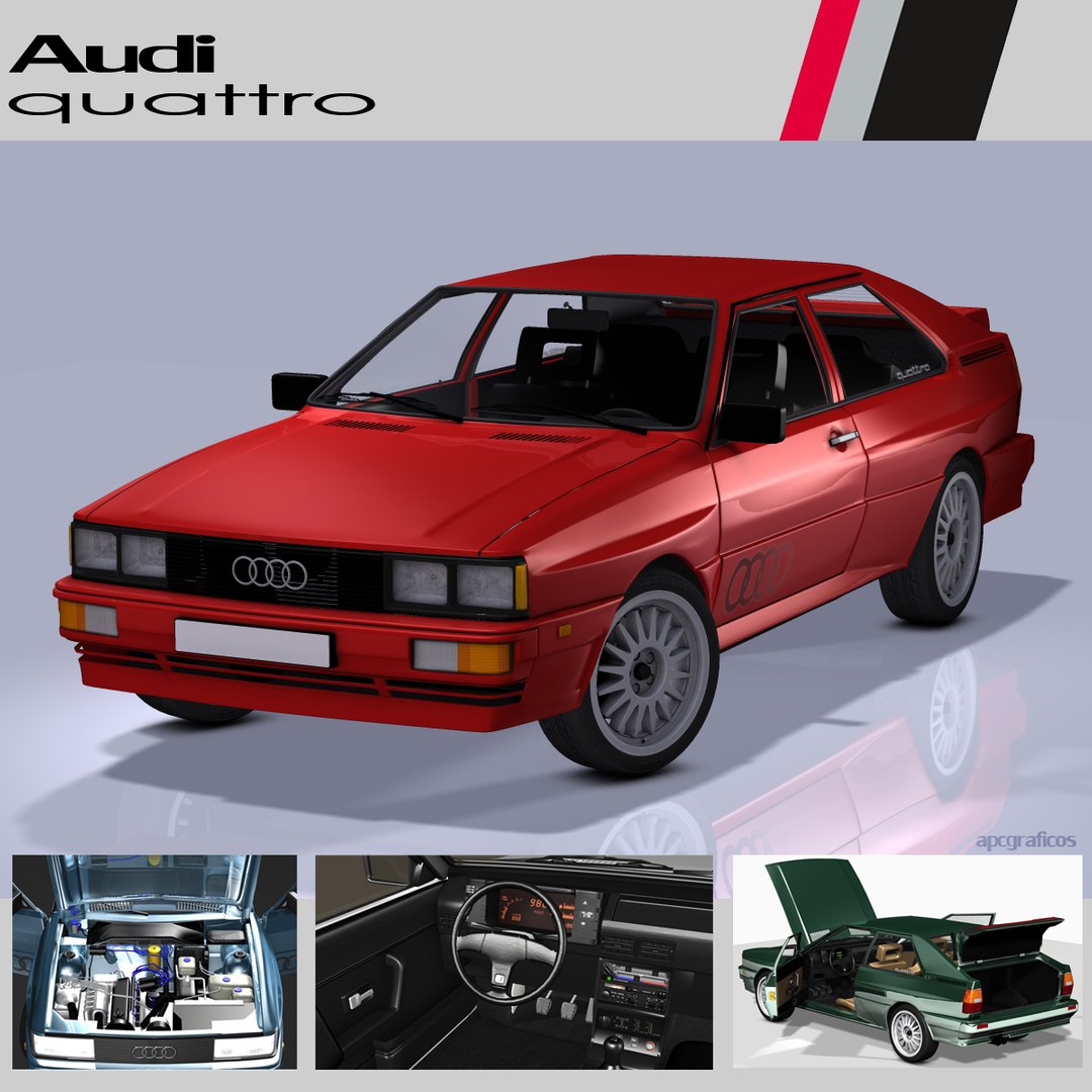 3d model audi quattro