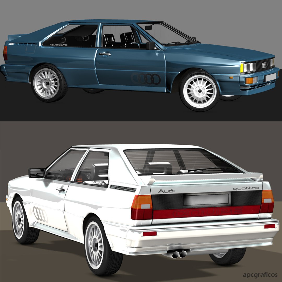 3d model audi quattro