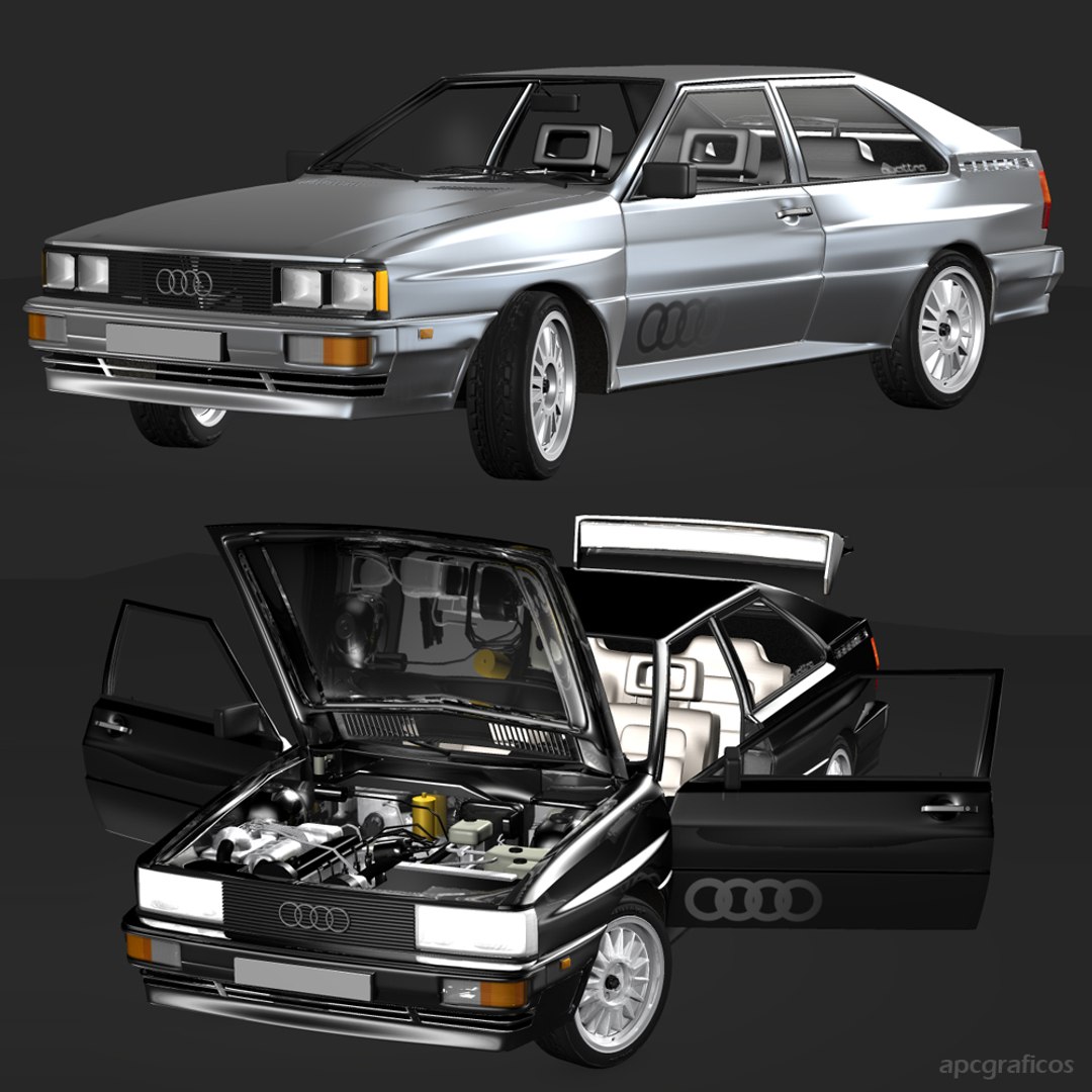 3d model audi quattro