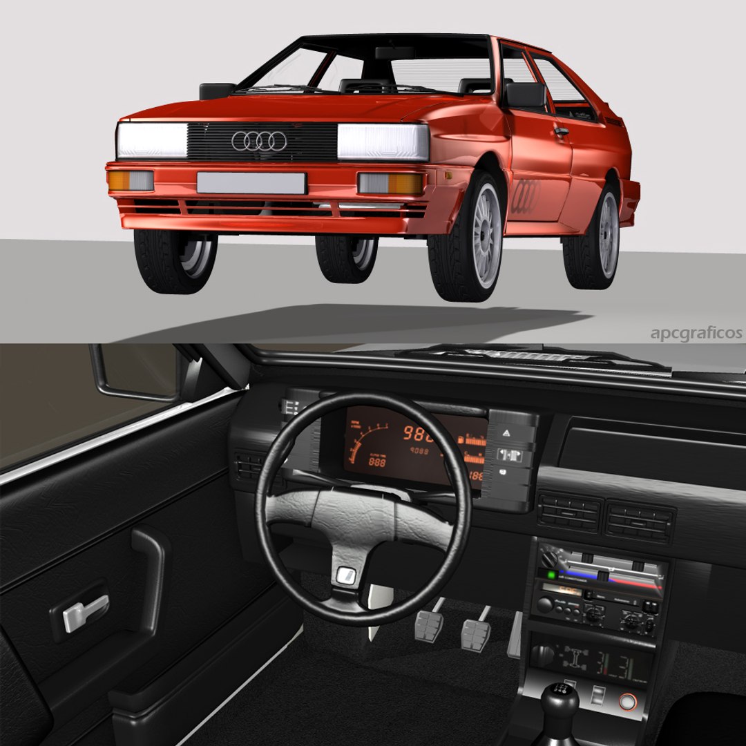 3d model audi quattro