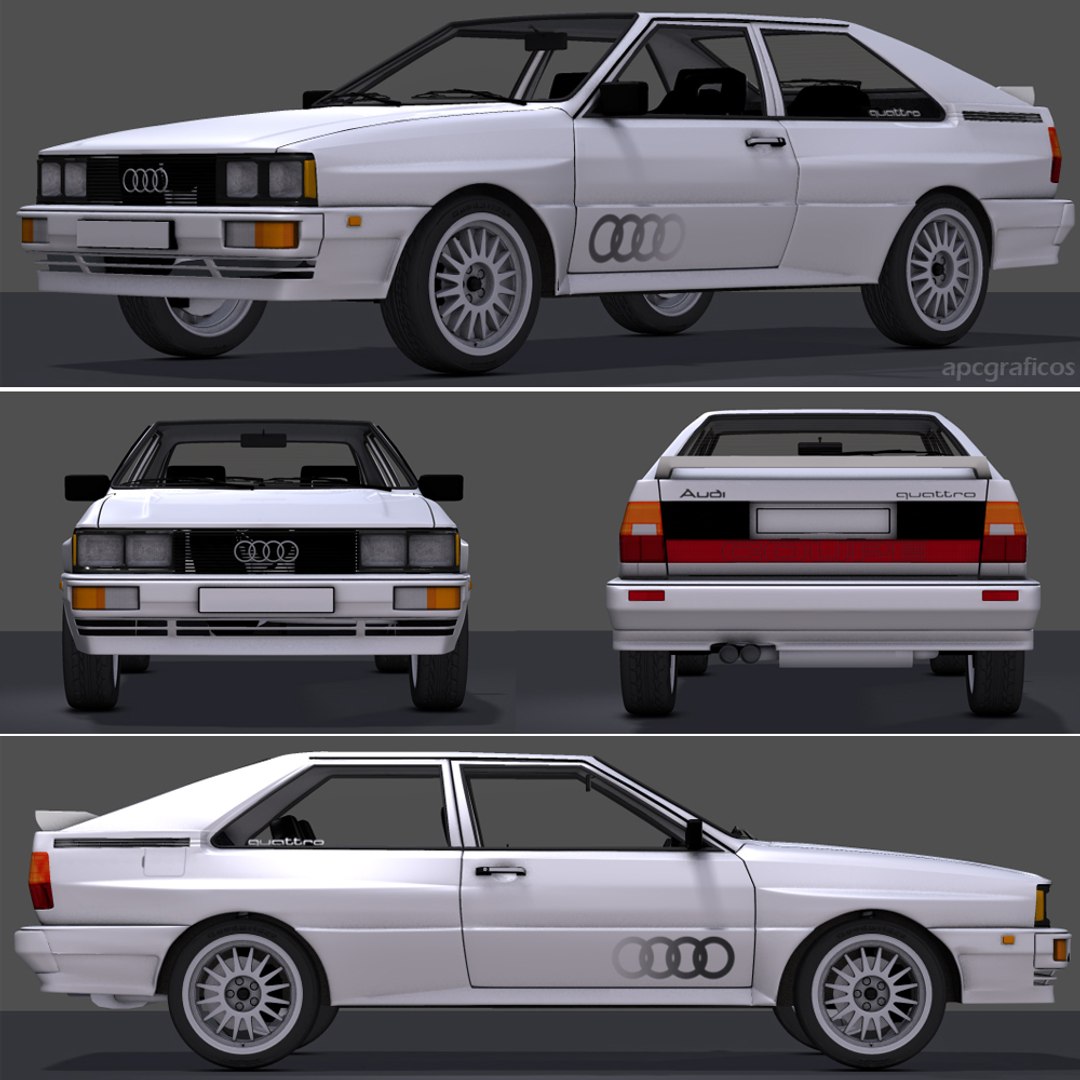 3d model audi quattro
