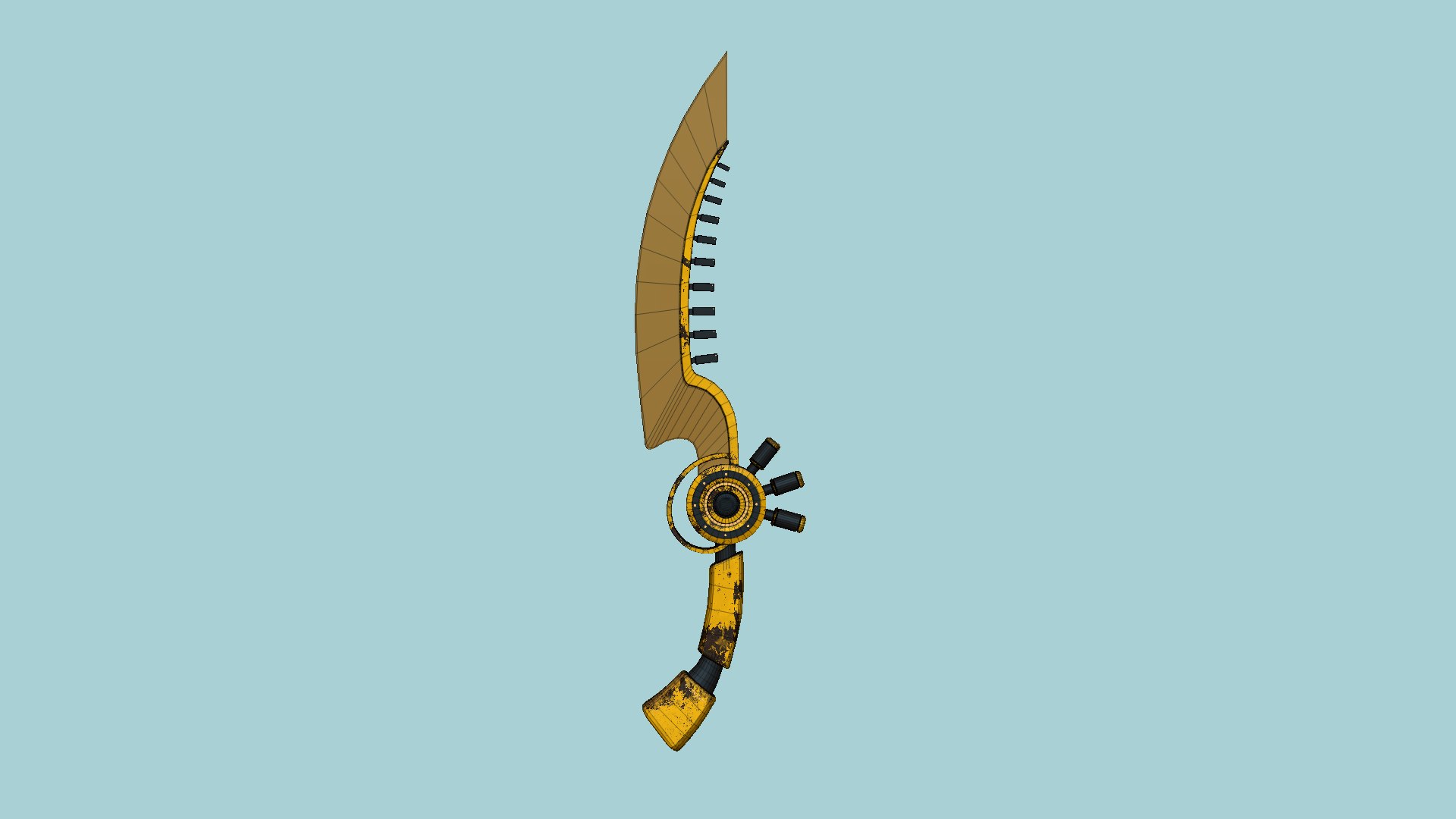 SciFi Dagger A08 Yellow - Sci Fi Weapon Design 3D Model - TurboSquid ...
