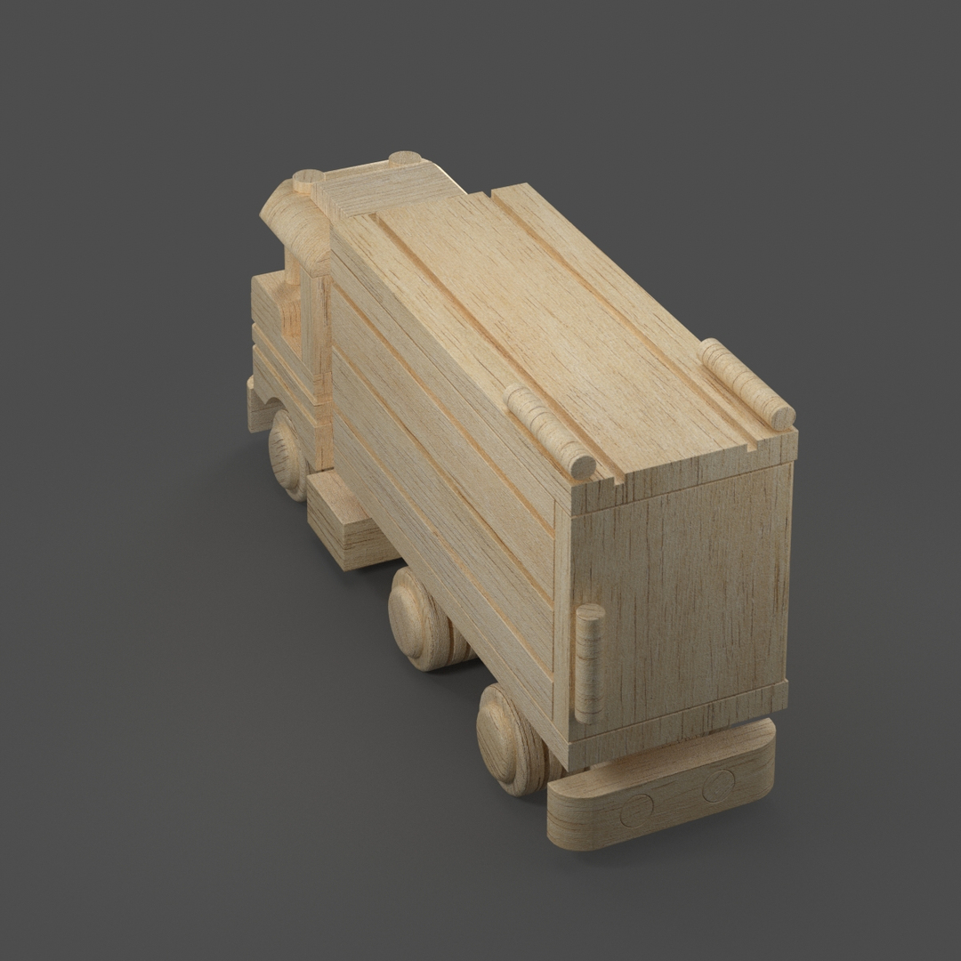 3d Wodden Truck Model