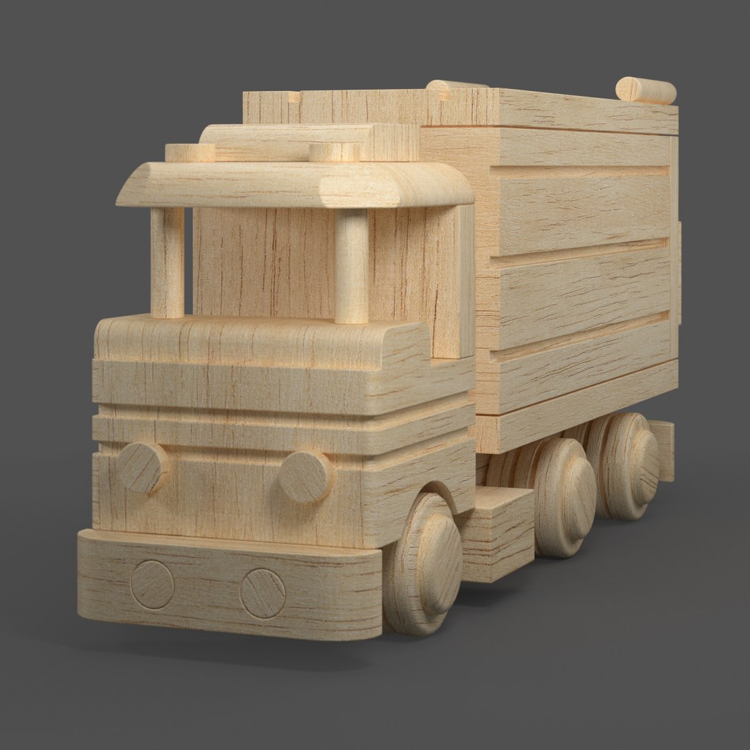 3d Wodden Truck Model