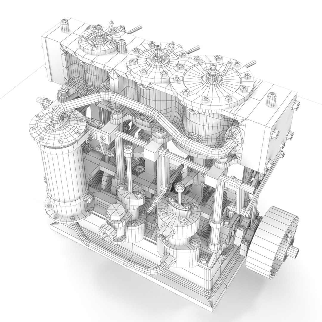 Steam Engine Model - TurboSquid 1606621