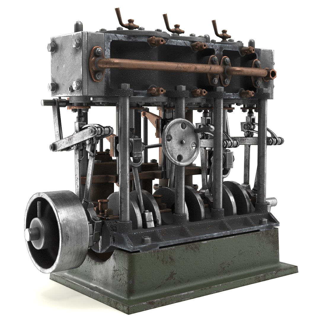 Steam Engine Model - TurboSquid 1606621