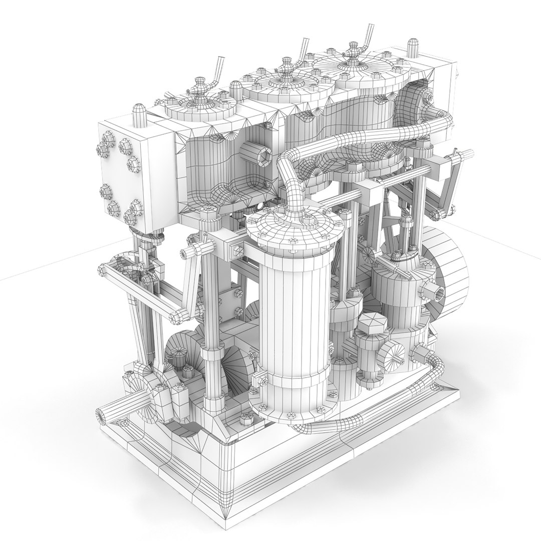 Steam Engine Model - TurboSquid 1606621