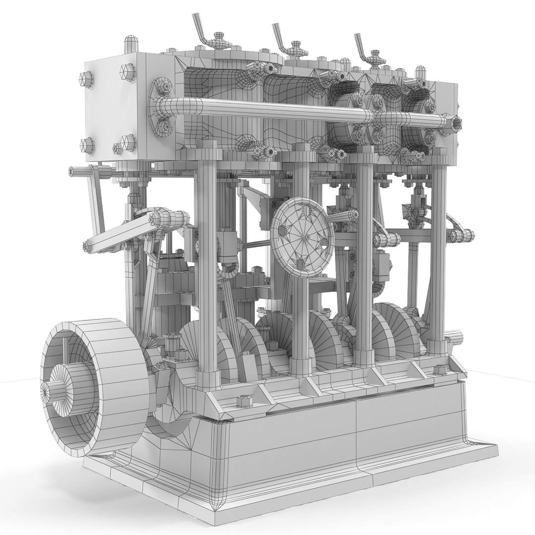 Steam Engine Model - Turbosquid 1606621