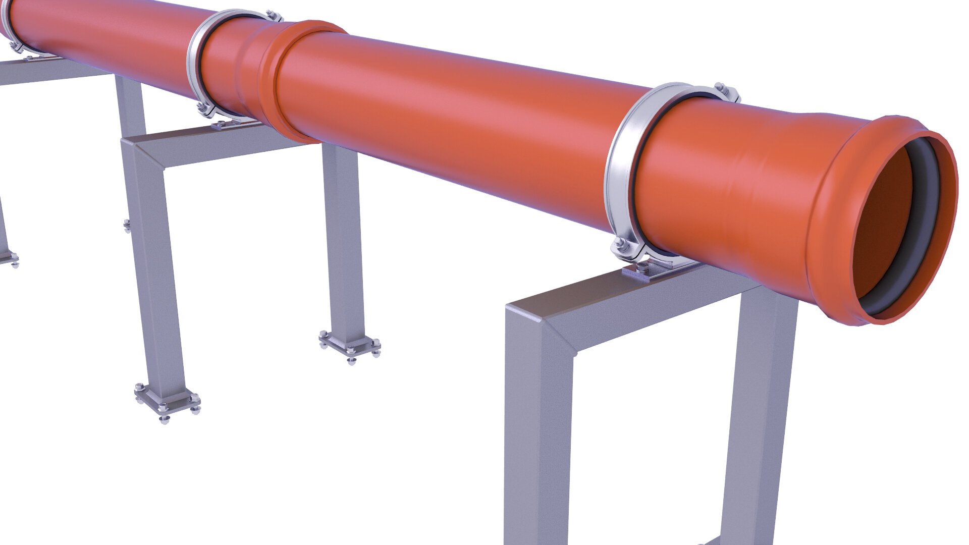 3D PVC Plastic Sewage Pipe 29 - TurboSquid 2096825