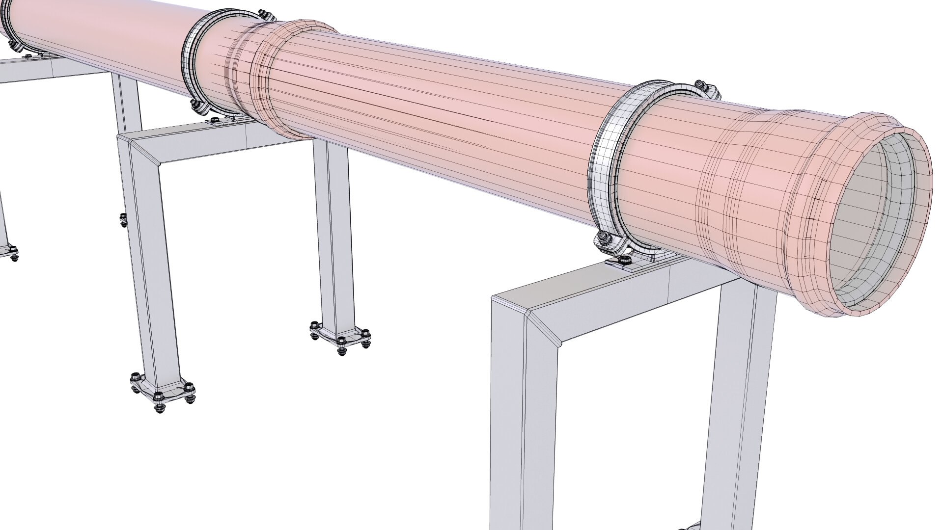 3D PVC Plastic Sewage Pipe 29 - TurboSquid 2096825