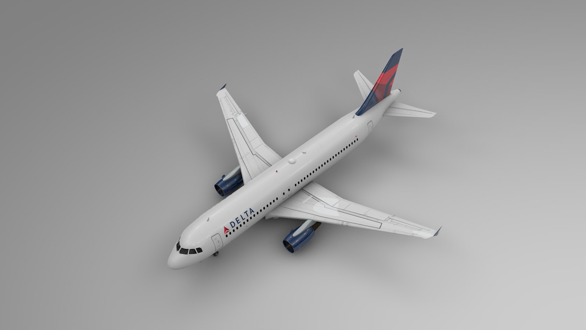 3D delta airlines airbus a320 model - TurboSquid 1485006
