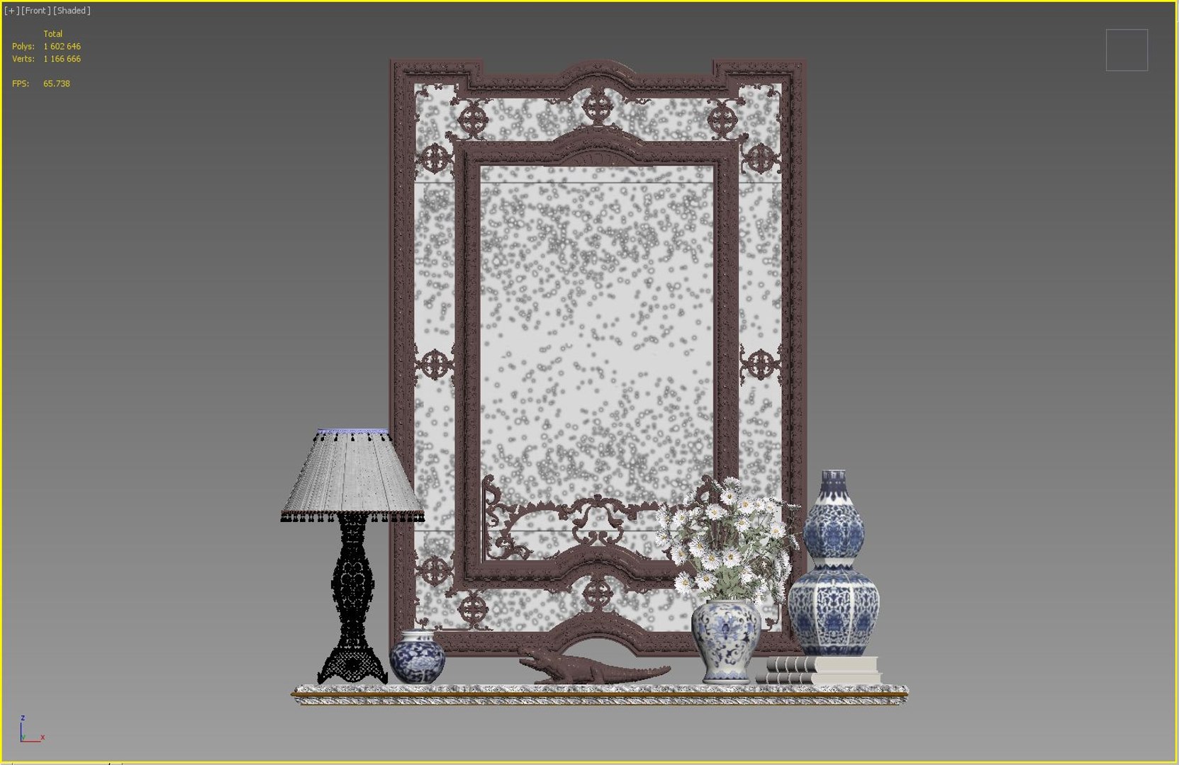 Classic Mirror Provasi 1107 3d Model